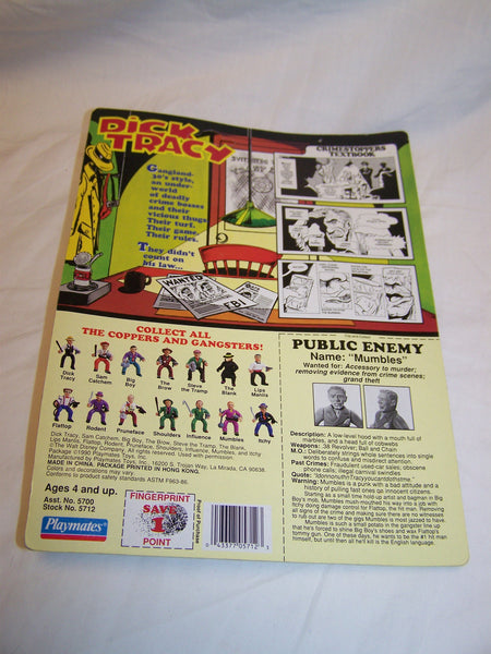 Vintage Playmates 1990 Dick Tracy Action figure MOC " Mumbles " – Lost ...