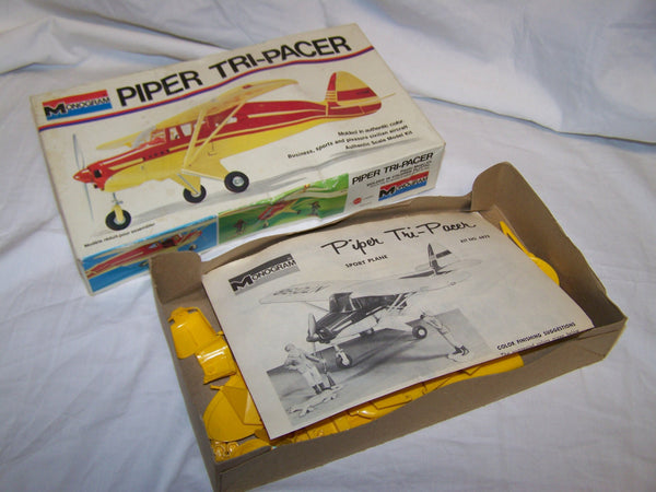 Vintage 1973 Mattel Monogram Piper Tri-Pacer Plane Model 6822 – Lost ...