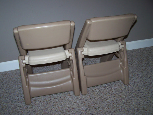 Vintage Step 2 Plastic Children folding chairs Lot of 2 – Lost Retro Relics