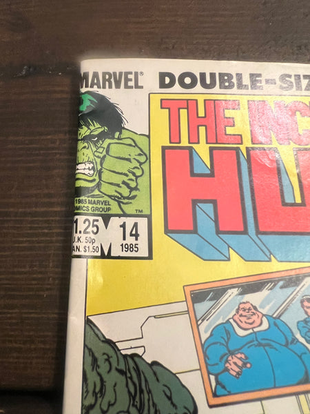 Marvel Comics The Incredible Hulk 1985 14 Double Size Annual Comic Boo ...